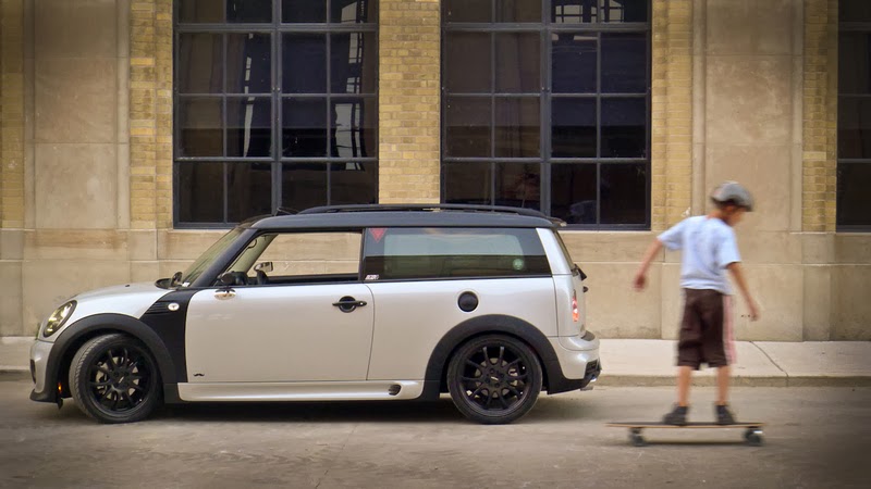 MINI Cooper Poison: Matt Black OEM on R56 Clubman Silver