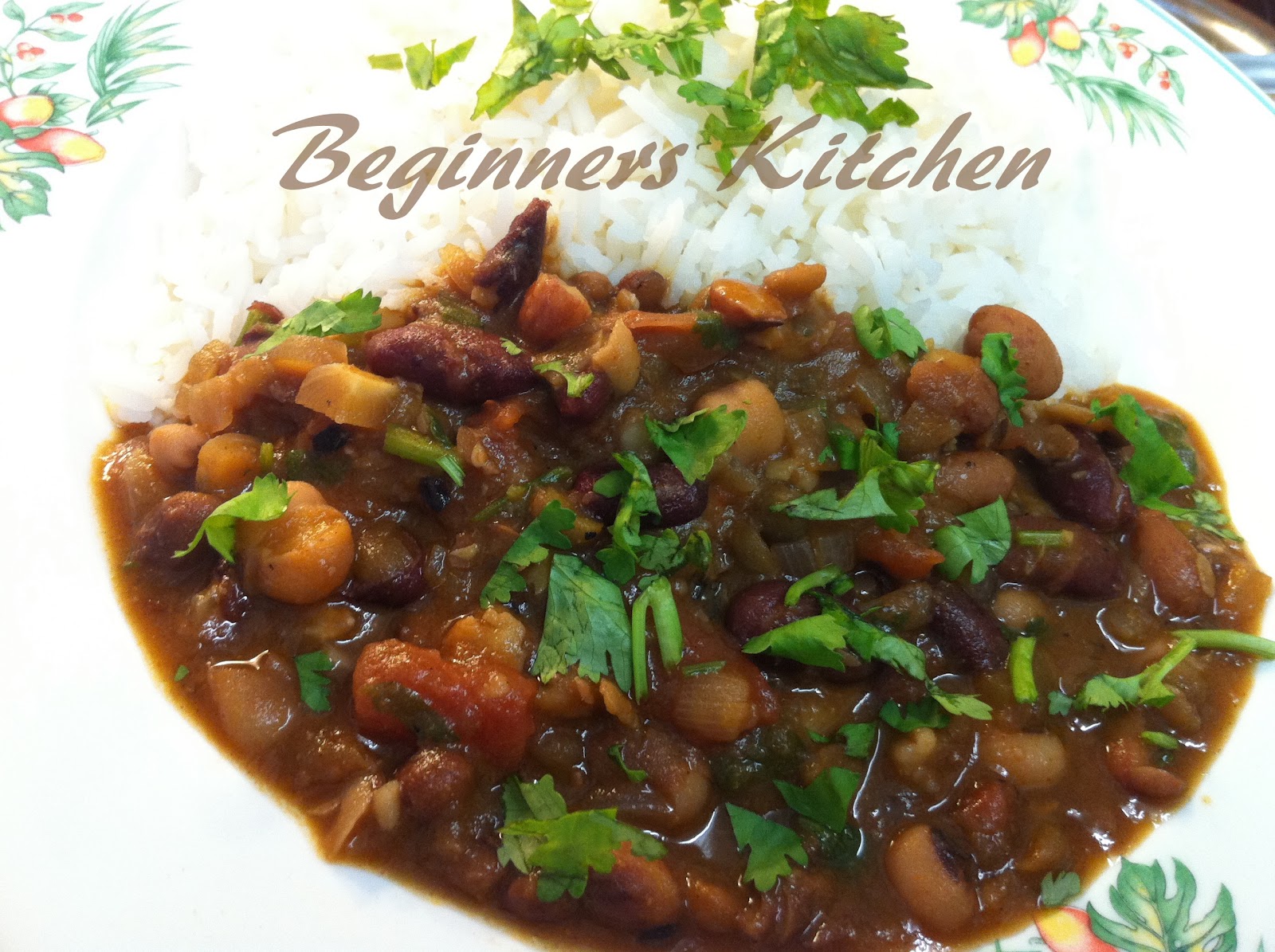 Beginners Kitchen: Mixed pulses curry