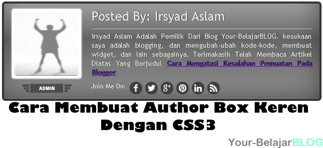 Cara Membuat Author Box Keren Dengan CSS3 | Your-BelajarBLOG