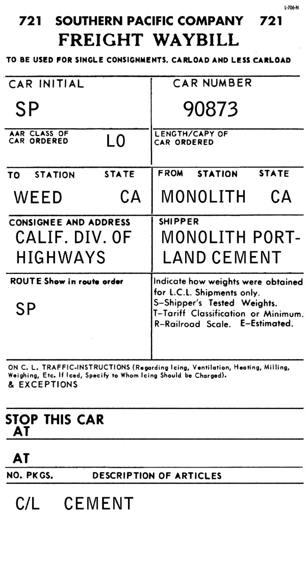 modeling the SP: Waybills, Part 11