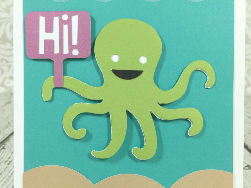 Courtney Lane Designs: Cricut Artistry Octopus card