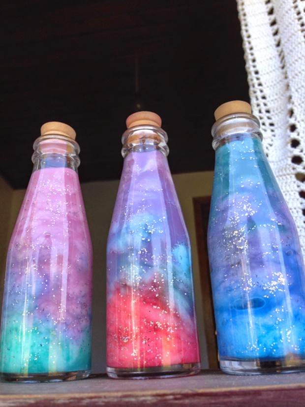 Craft Project Ideas: How To Make Bottled Nebula