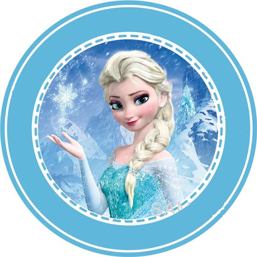 Adesivos Redondo: Adesivos Redondo da Frozen