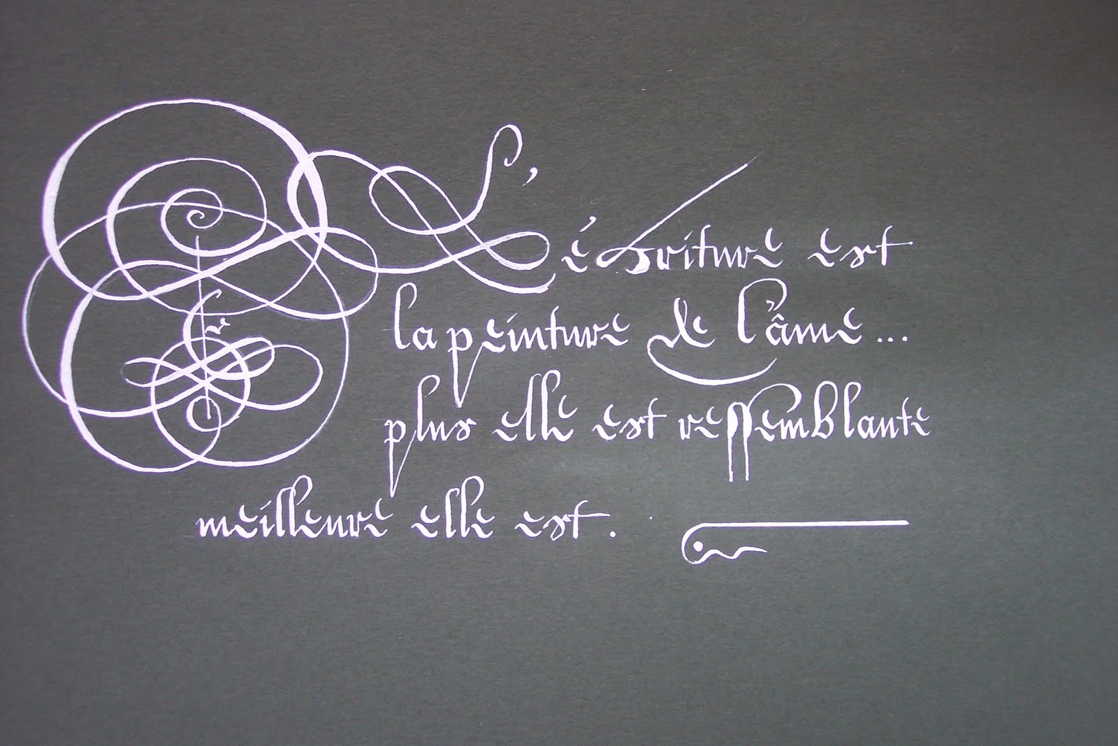 Mes calligraphies: Ecrire