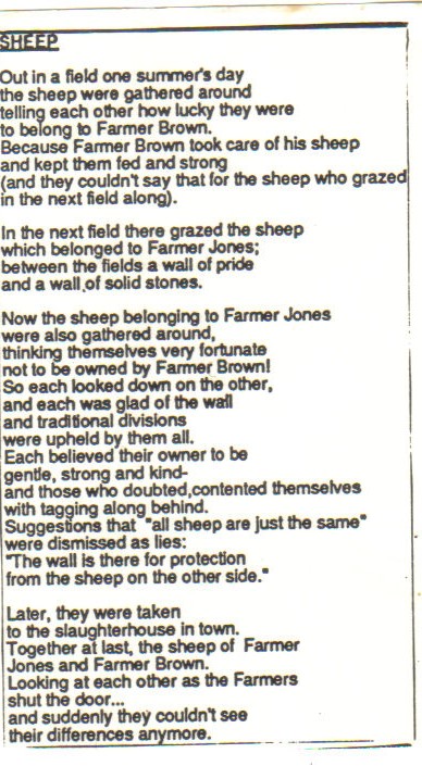 MAILSTROM : Sheep (poem)