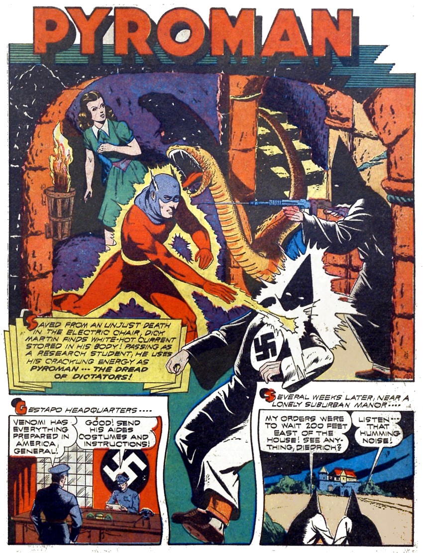 Pappy's Golden Age Comics Blogzine: Number 1968: Pyroman lights up the ...