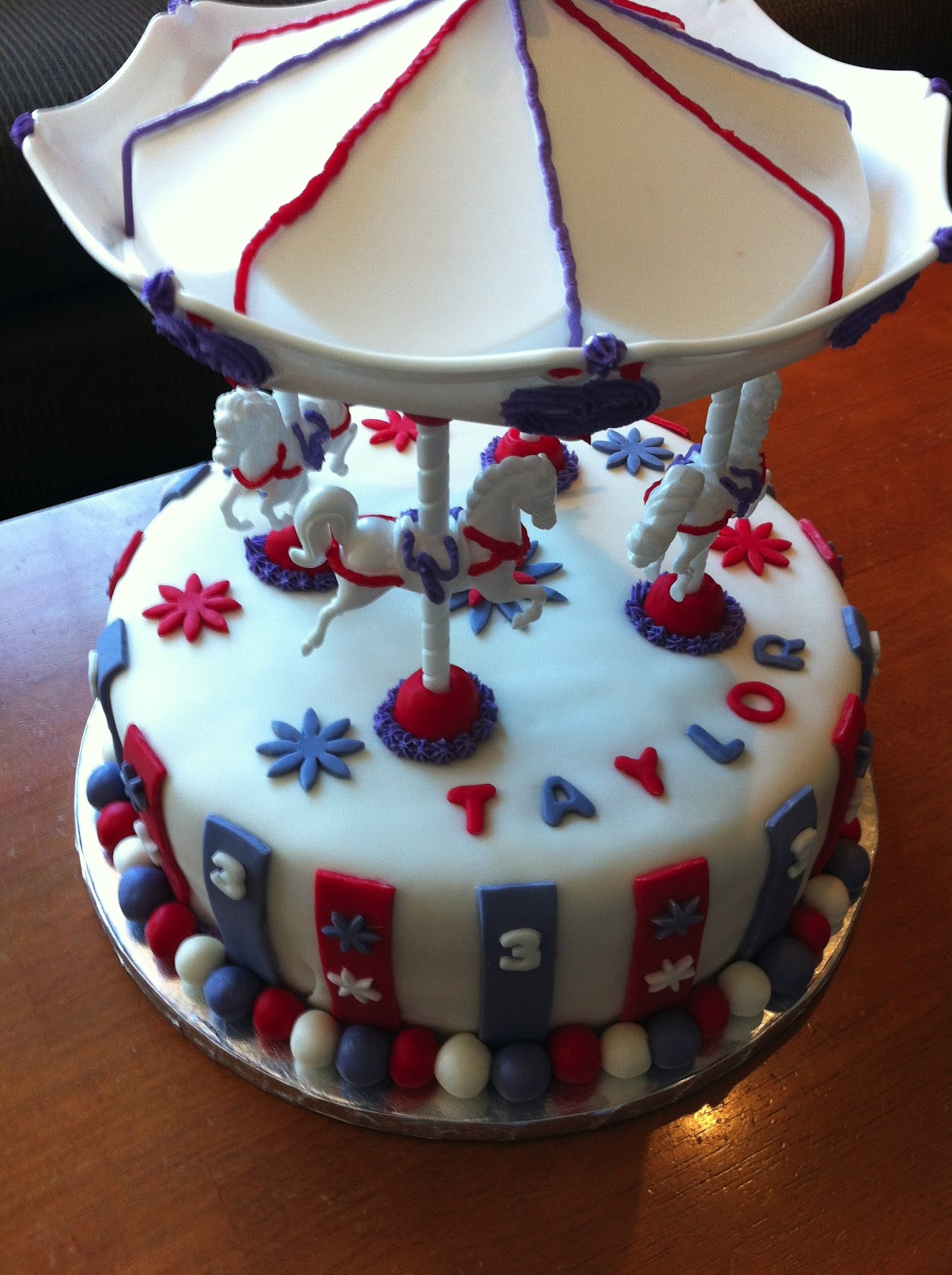 Babies, Cupcakes and Quilts: A Carousel Cake