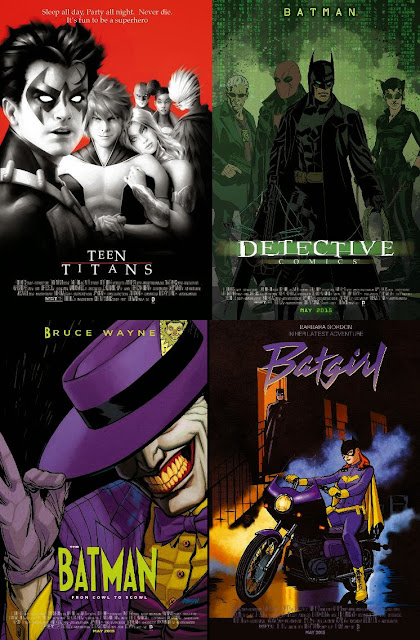 DC Comics Movie Poster Covers - Depicts Comicbook Superheroes ...