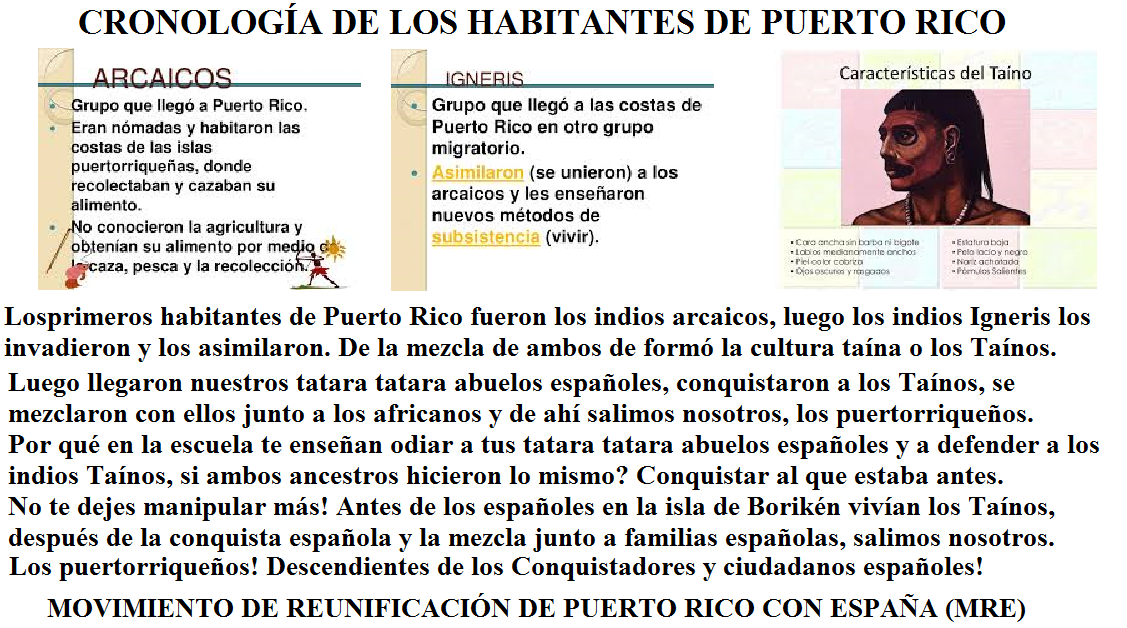 Movimiento de Reunificación de Puerto Rico y España: LOS TAÍNOS ...