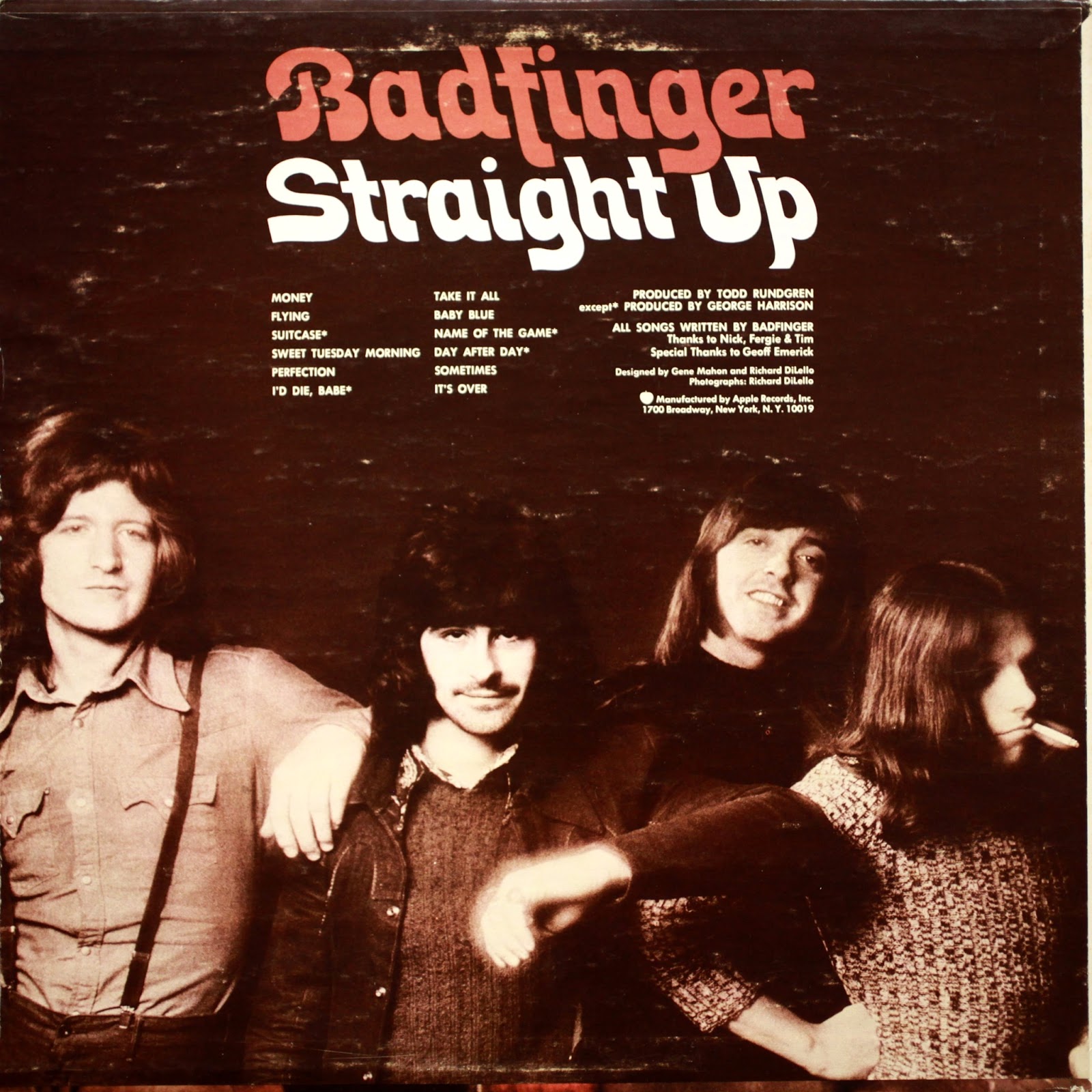 1971 Straight Up - Badfinger - Rockronología
