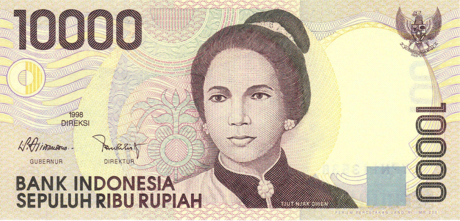 Rp.10000 - Tahun 1998 ~ Galeri Uang Rupiah Indonesia