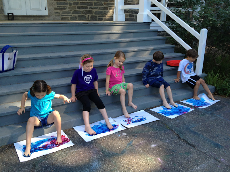 Mrs. Goff's Pre-K Tales: Toe Painting!