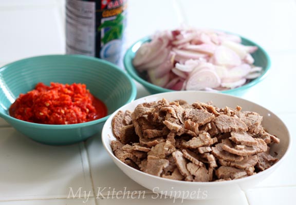 My Kitchen Snippets: Daging Goreng Pengantin – Kelantan Dish 7