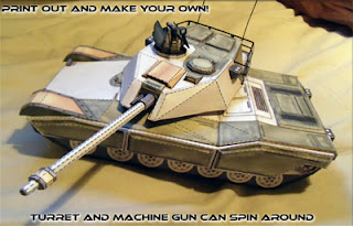 Paper Wargames: Sabre Main Battle Tank