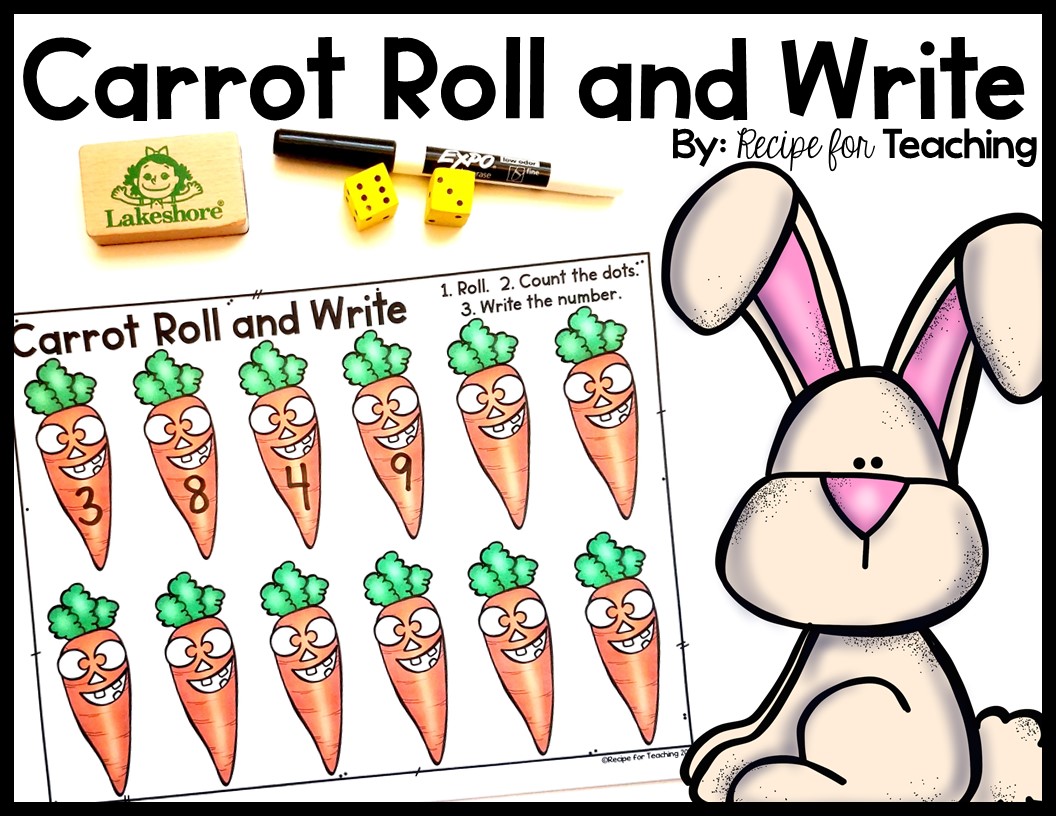 Carrot Roll and Write - Recipe for Teaching