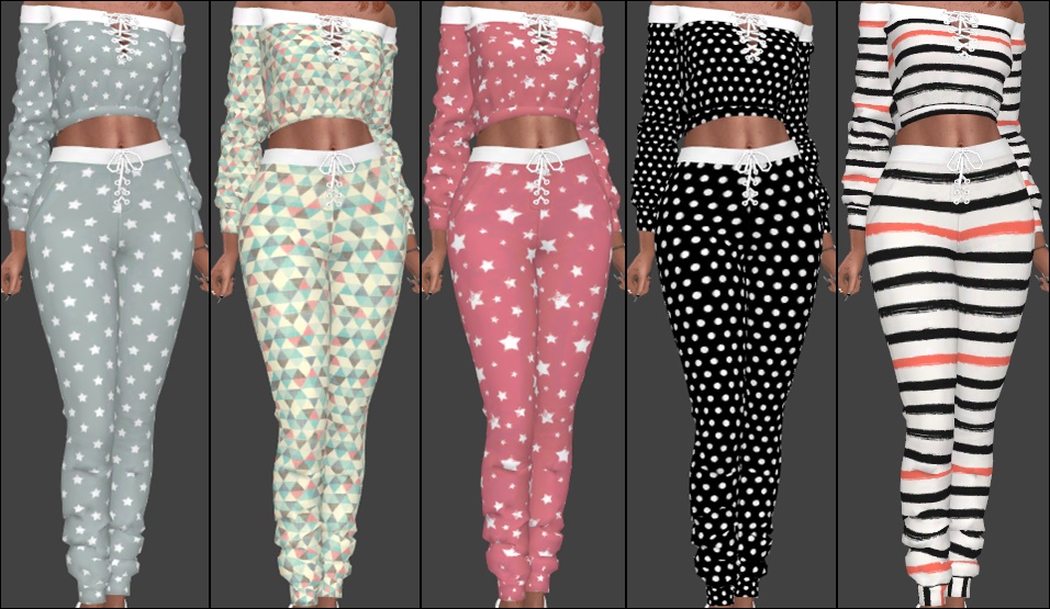 Annett's Sims 4 Welt: Experiment - NitroPanic Zens Lace Up Sweat Set ...