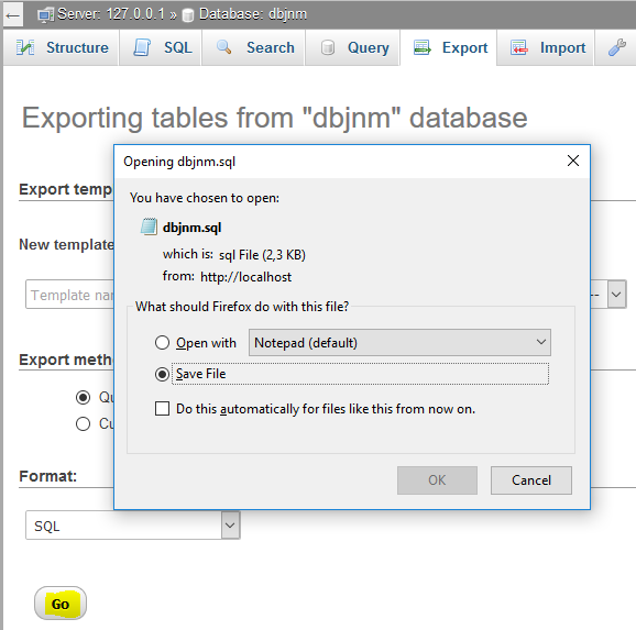 Cara Backup, Export, Import Database MySQL - Mari Berbagi