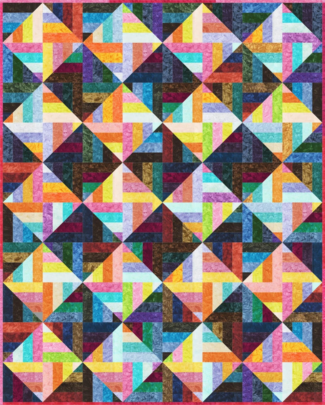 Quilt Inspiration: Free Pattern Day! Jelly Roll Quilts, part 1 of 2