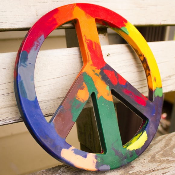 Craft Knife: A Giant Crayon Peace Sign for YOUR House