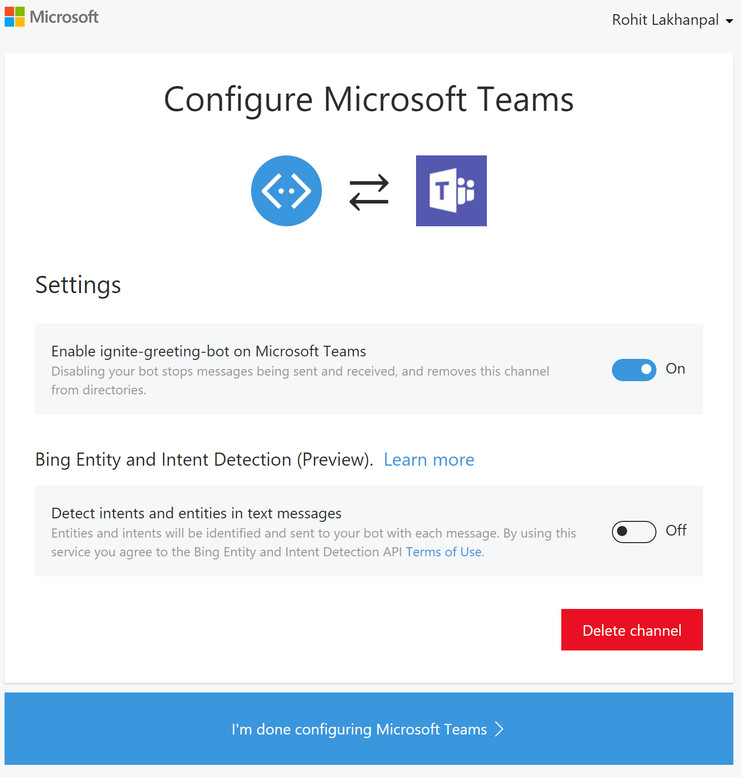 Development Tasks: An introduction to the Microsoft Bot Framework