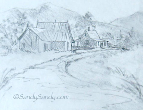 *Sketching Every Day*: Country landscape