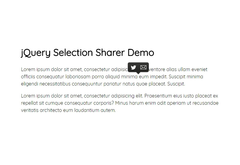 jQuery Selection Sharer