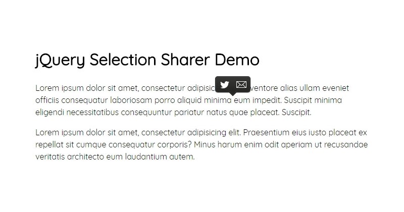 jQuery Selection Sharer