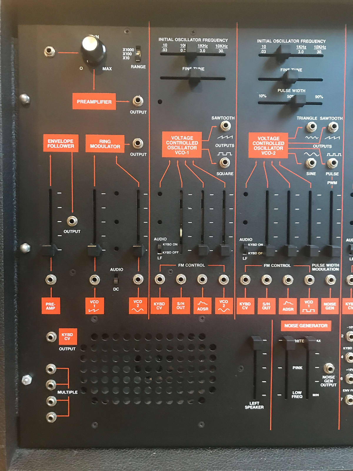 MATRIXSYNTH: ARP 2601 with 3620 Keyboard w/ Matching Serial Numbers SN 0807