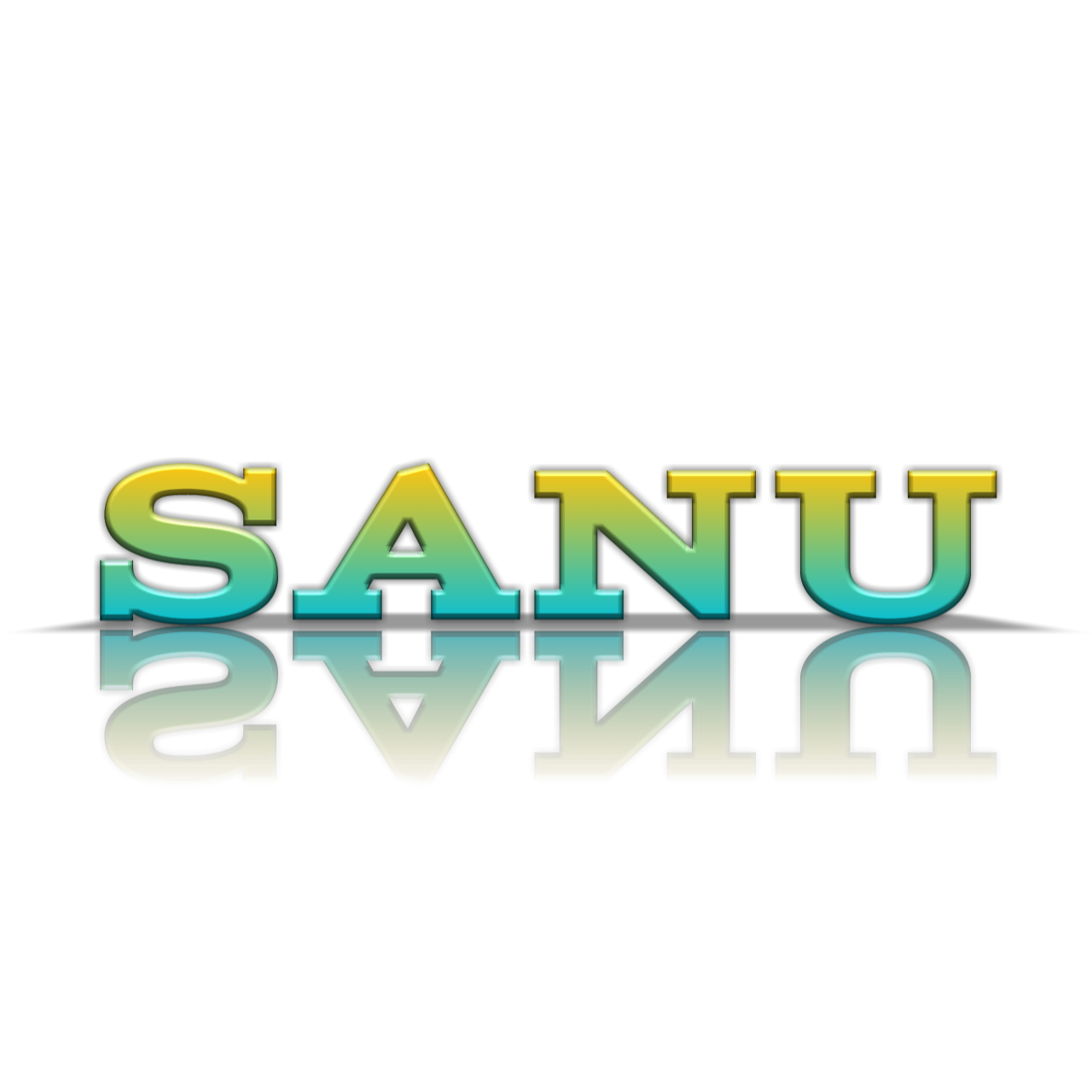 Sanu 3d name PNG image