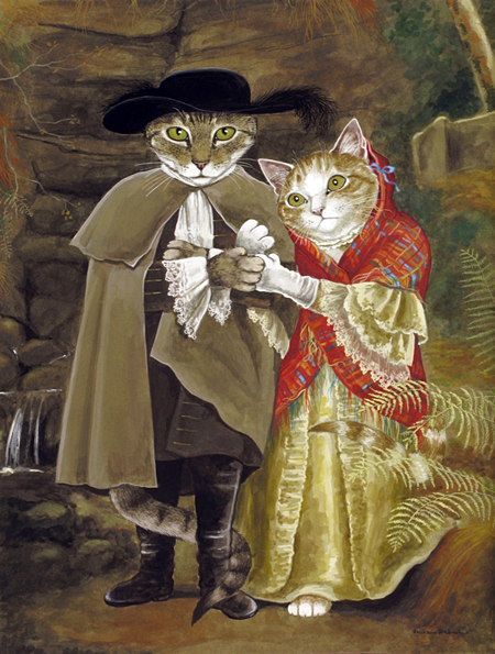 Il mondo di Mary Antony: Susan Herbert - cats art