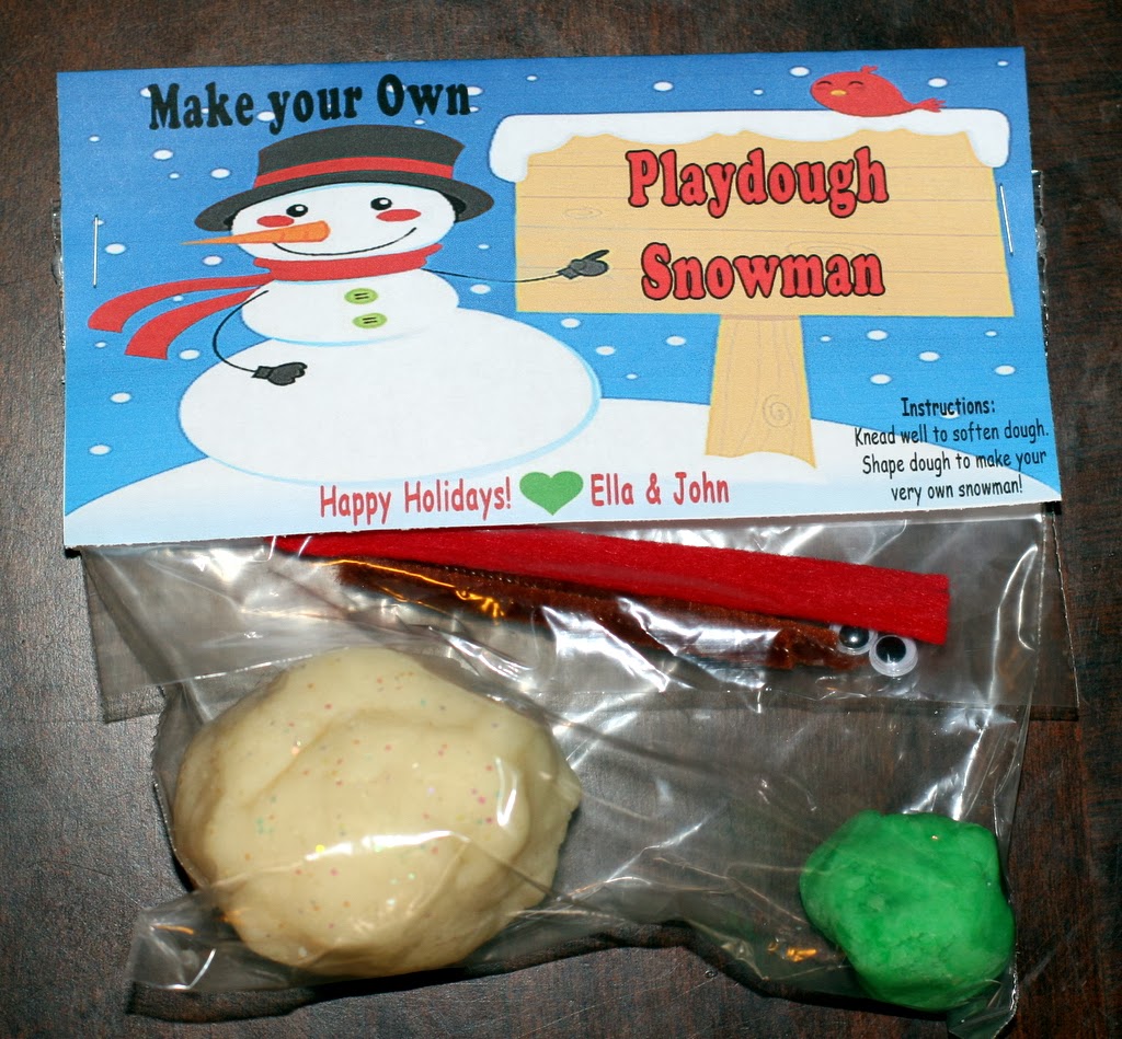 Invite and Delight: Snowman Playdough Gift