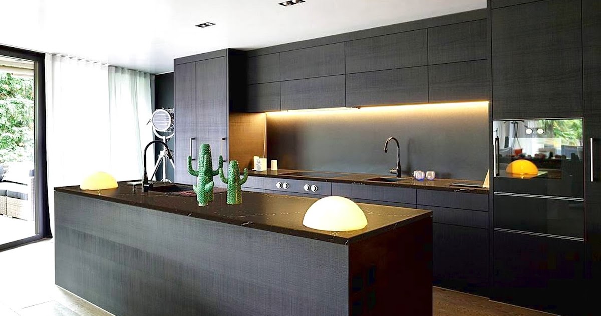 Dapur Minimalis Keramik Hitam - Jasa Pembuatan Kitchen Set Dan ...