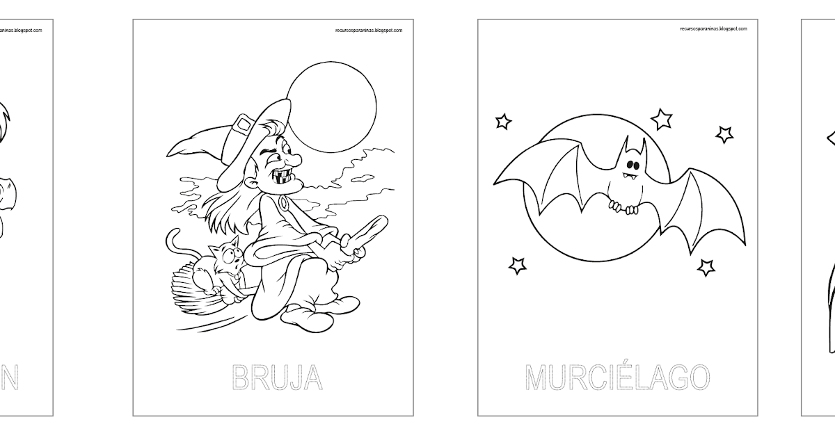 Libro fichas HALLOWEEN para colorear PDF | Recursos Educativos | Nabaes ...