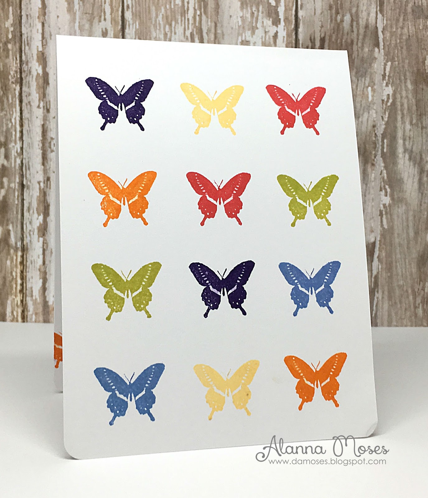 A Butterfly Note card for Clearly Whimsy Stamps | Embellish Craft Love