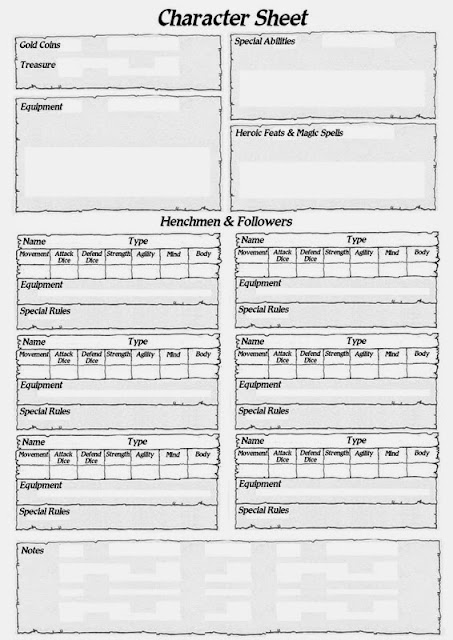 Ye Olde Inn's Community Blog on HeroQuest: Character sheet for ...