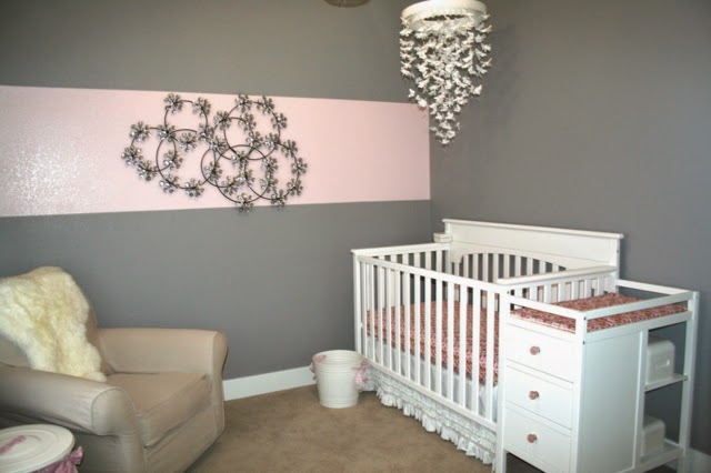 10 Cuartos de bebés en rosa y gris - Colores en Casa