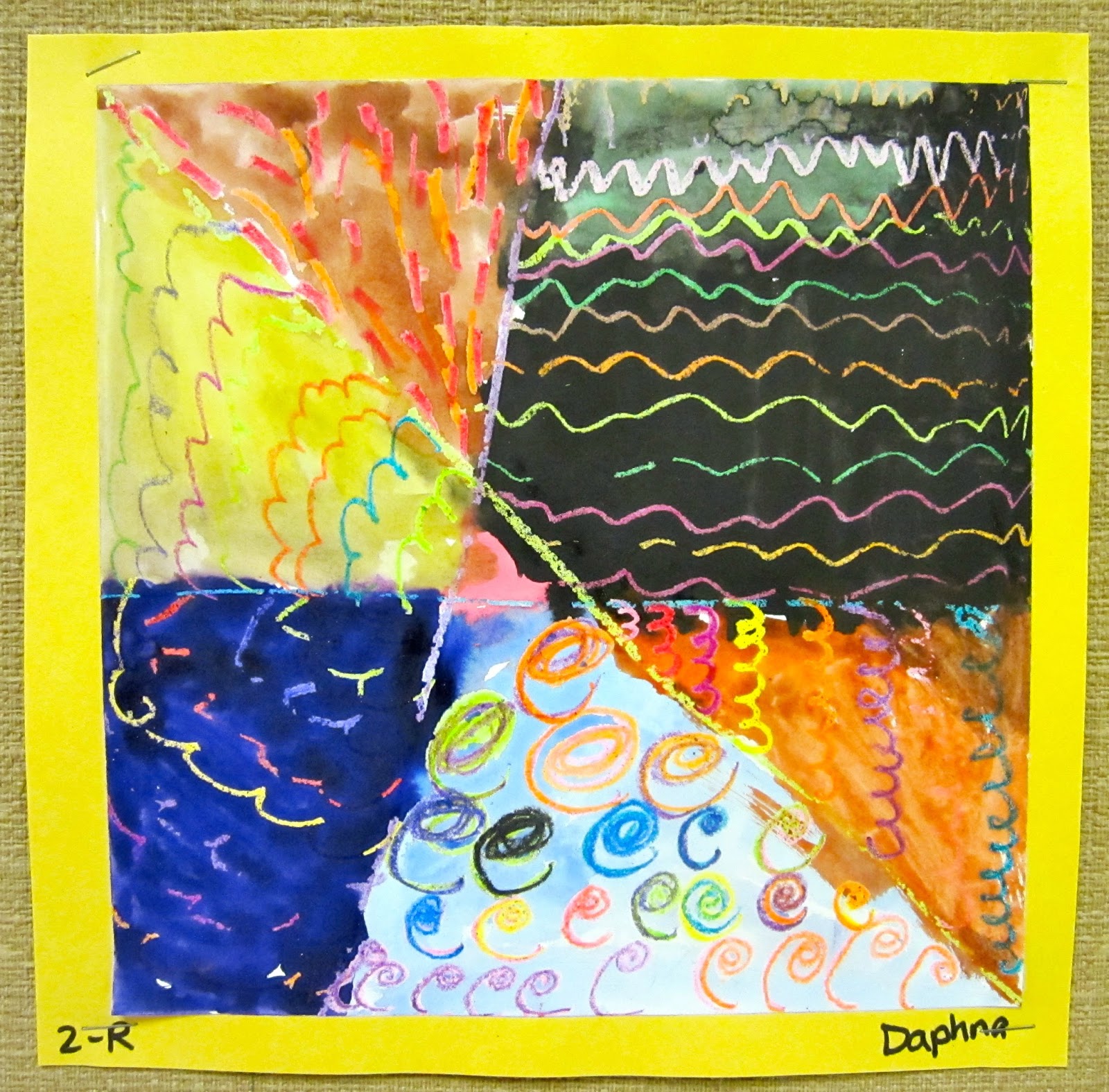 King Elementary Art Room: 2nd Grade Line Paintings