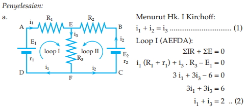 Contoh Soal Rangkaian Listrik 2 Loop - Sekolahin