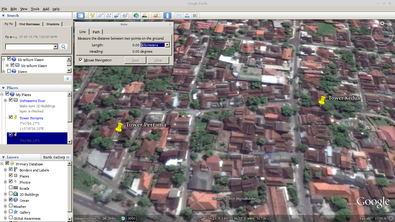 Cara Mengetahui Jarak dan TInggi Tower Yang Ingin Dipasang