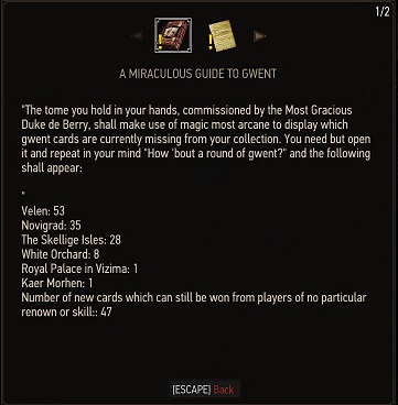 A Miraculous Guide To Gwent, Find All Cards in The Witcher 3