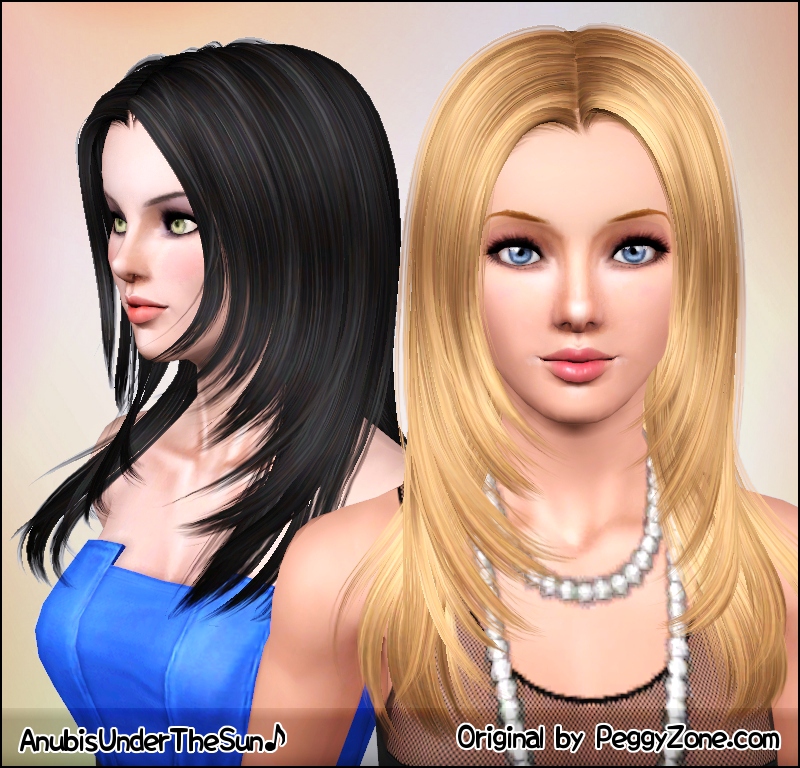 Anubis - Sims Stuff: Peggy Hair 826 ~ Fixed and pooklet'd for Teen-to-Elder