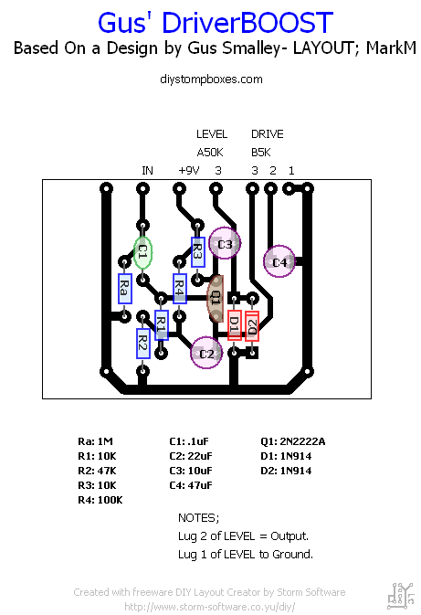 StompBoXed - The Guitar Pedal Builders Repository: Gus Driver / Boost