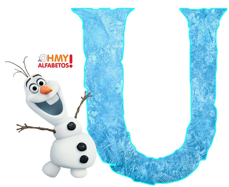 Alfabeto de Olaf de Frozen Sonriendo. - Oh my Alfabetos!