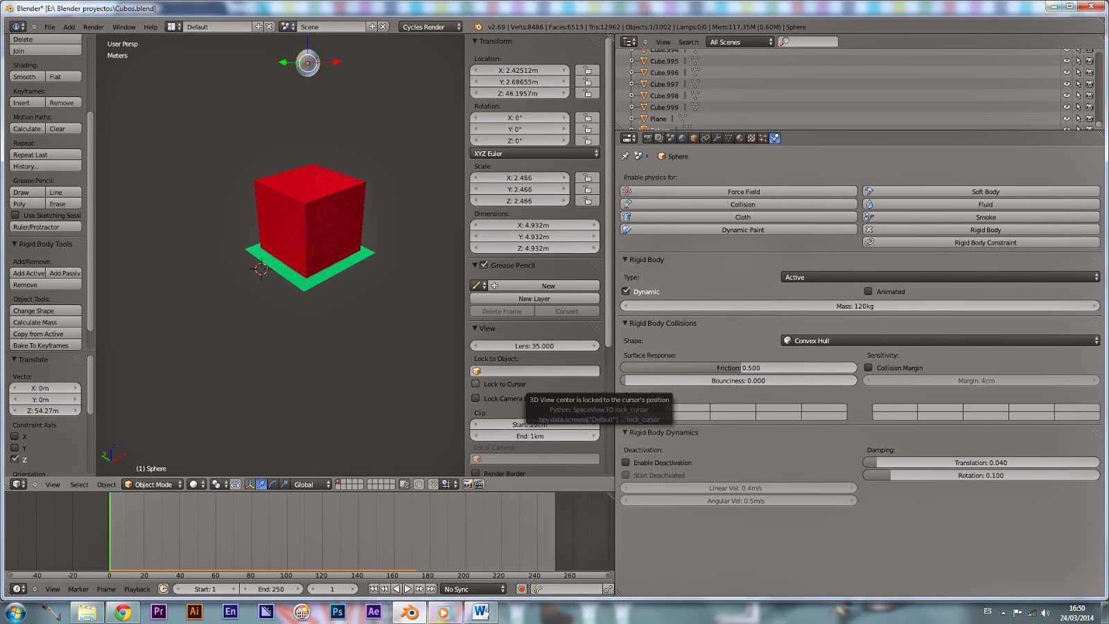 Blender for dummies: Animación de una demolición