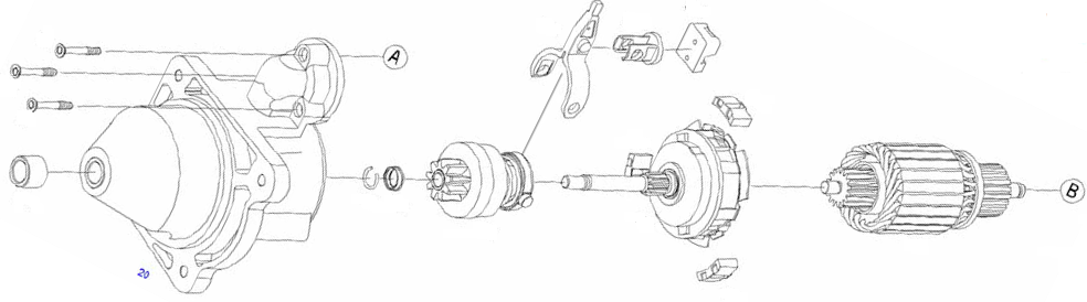 ALTERNATORS-STARTERS: 2005835045 BOSCH-DRIVE END SHIELD