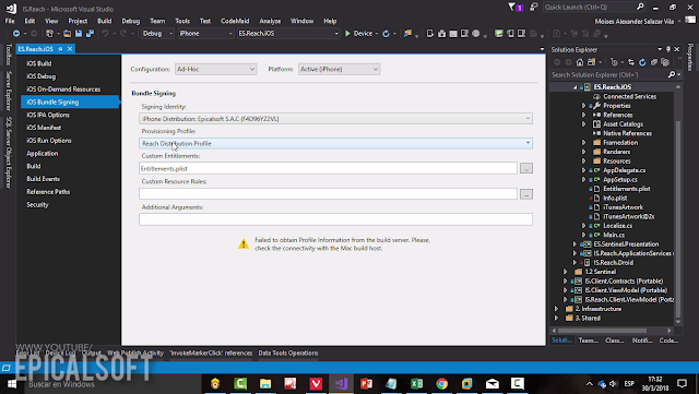 [Xamarin] ¿Primera vez publicando con Visual Studio y iOS 11.2 ...