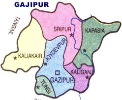 Gazipur District: Map Gazipur District