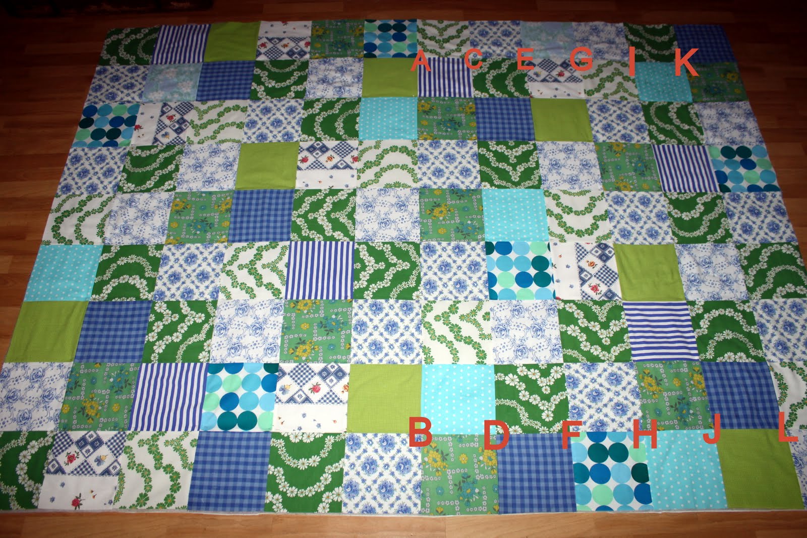 EllenSand: Quiltet lappeteppe fra A til Å. Tutorial del 2!