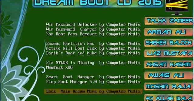 Dream Boot CD 2015 (Multi Rescue Disk ) (recovery Tools - Winxp Lite ...