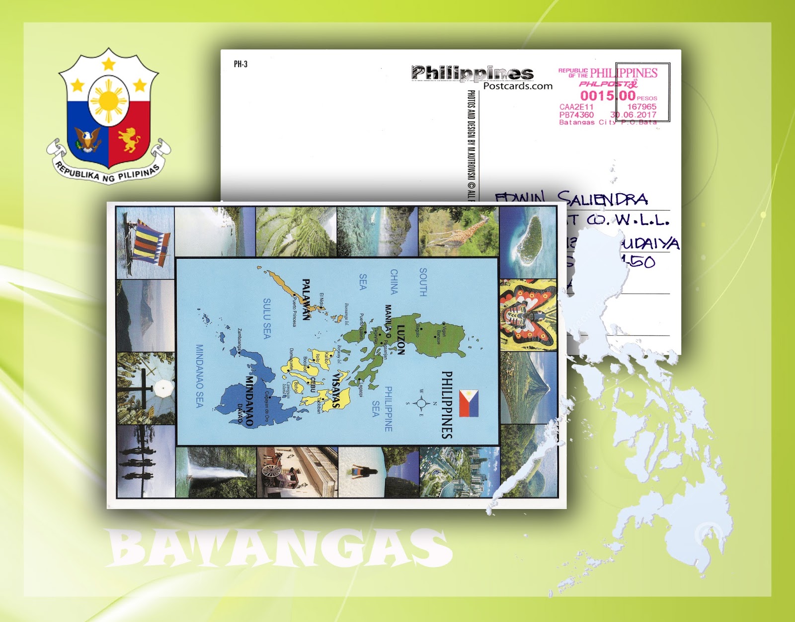 Postcards from my Mailbox: Philippine Metered-Stamped Postcards